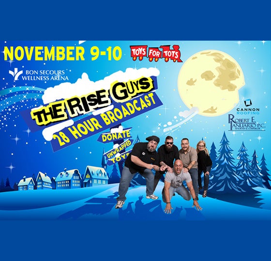 The Rise Guys 28 Hour Broadcast | Bon Secours Wellness Arena